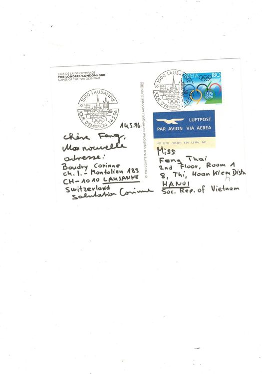 Olympia OLYMPIADE Briefmarken LAUSANNE 100 JAHRE FDC ET AK (Neu (gemäss Beschreibung)) in Widnau ...