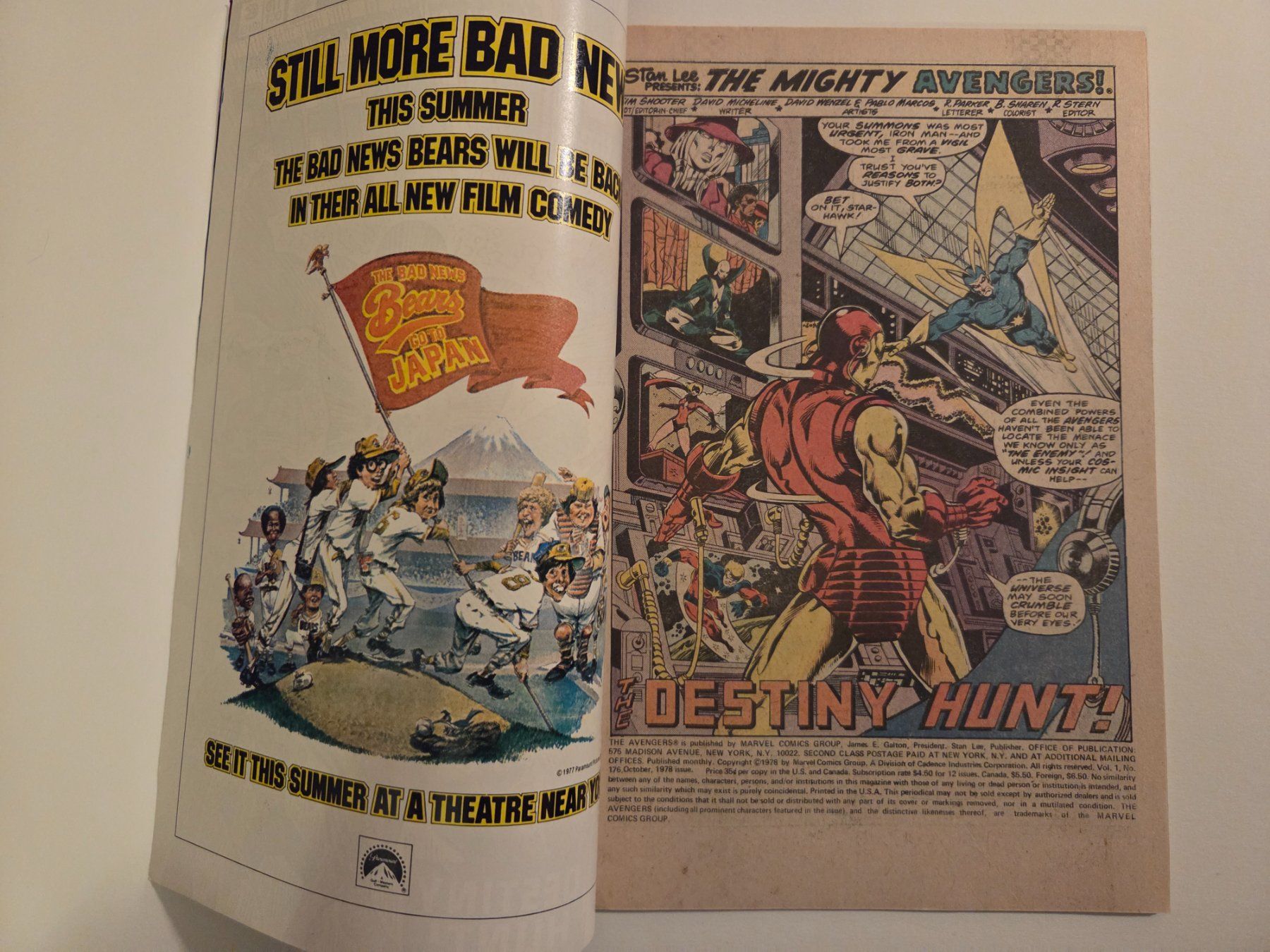 AVENGERS #176 (Marvel, 1978) Thor! Captain Marvel! Iron Man! (Gebraucht ...