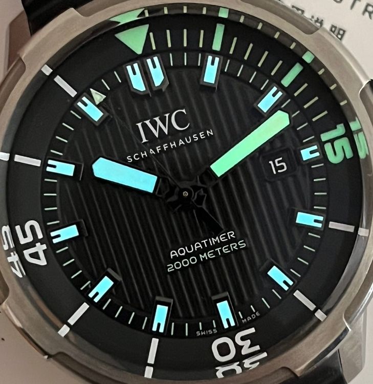 IWC Aquatimer Automatic 2000 Titanium IW358002 mit Garantie (Gebraucht ...