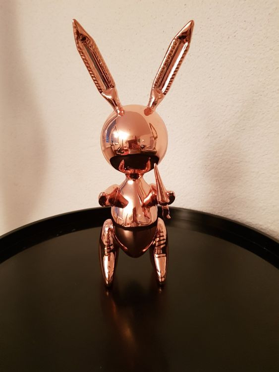 Jeff Koons ( After ) Balloon Rabbit Rose Gold (Neu und originalverpackt ...