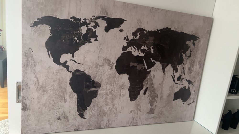 Wandbild Weltkarte | Kaufen auf Ricardo