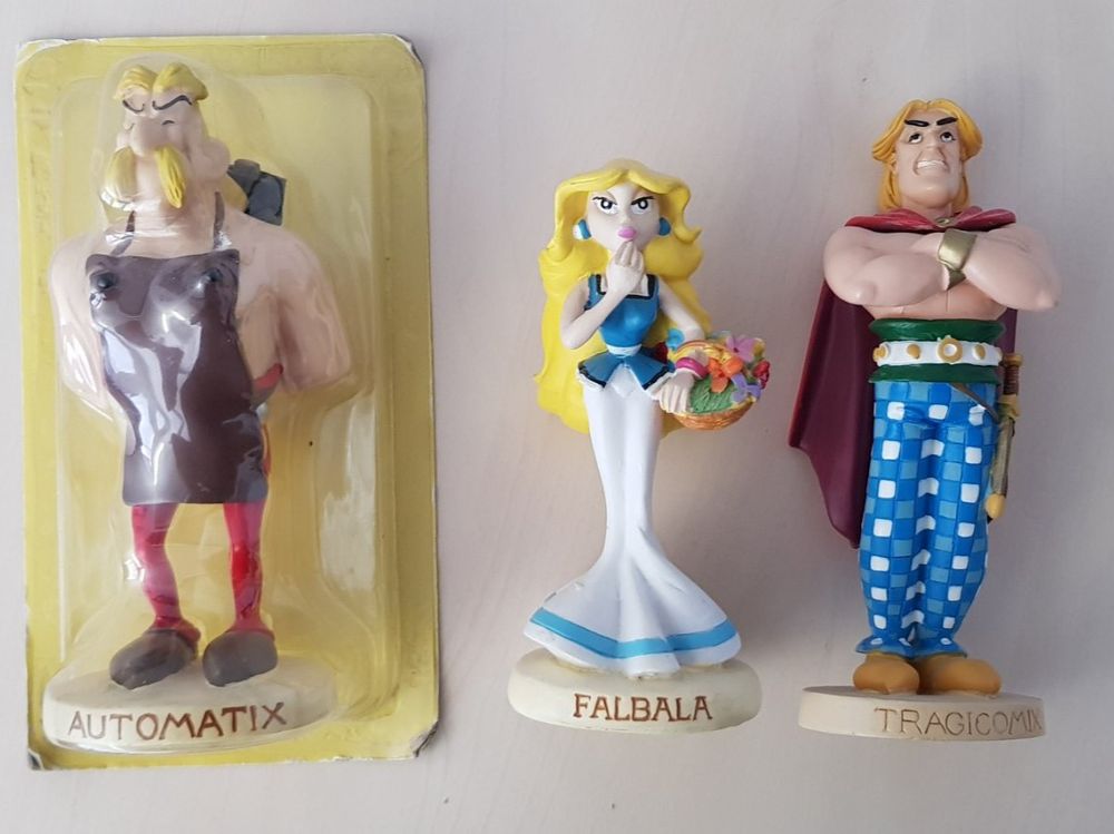 3 Asterix Figuren Falbala Tragicomix Obelix Freundin Figur | Kaufen auf ...