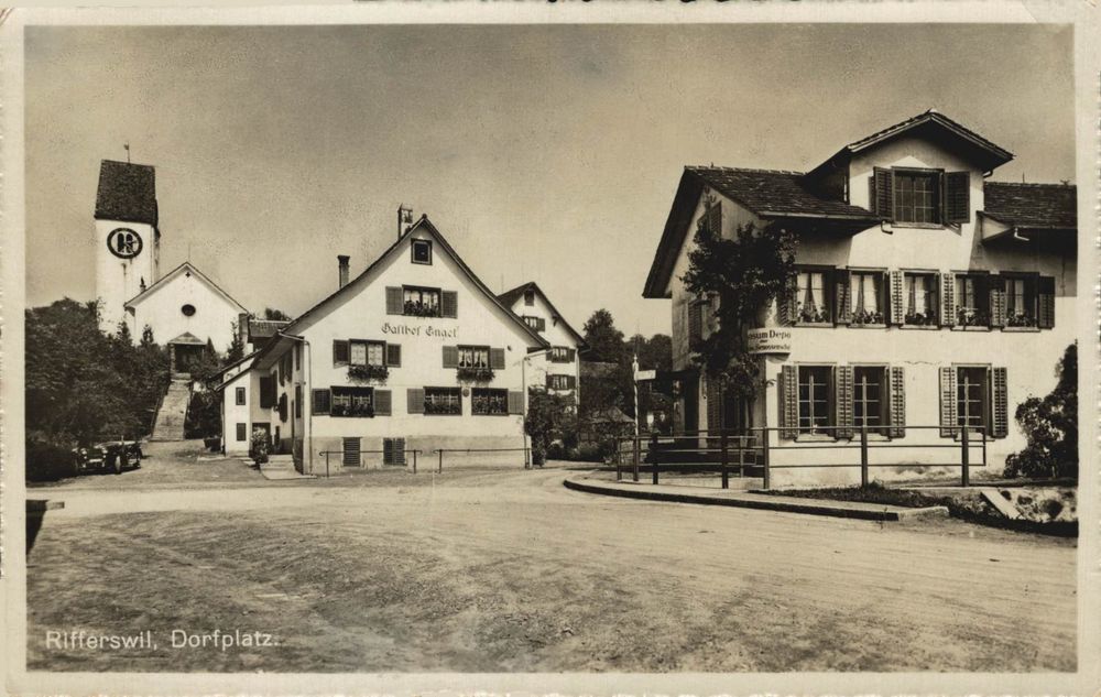 Rifferswil, Dorfplatz, Gasthof Engel, Konsumdepot (Gebraucht) in ...