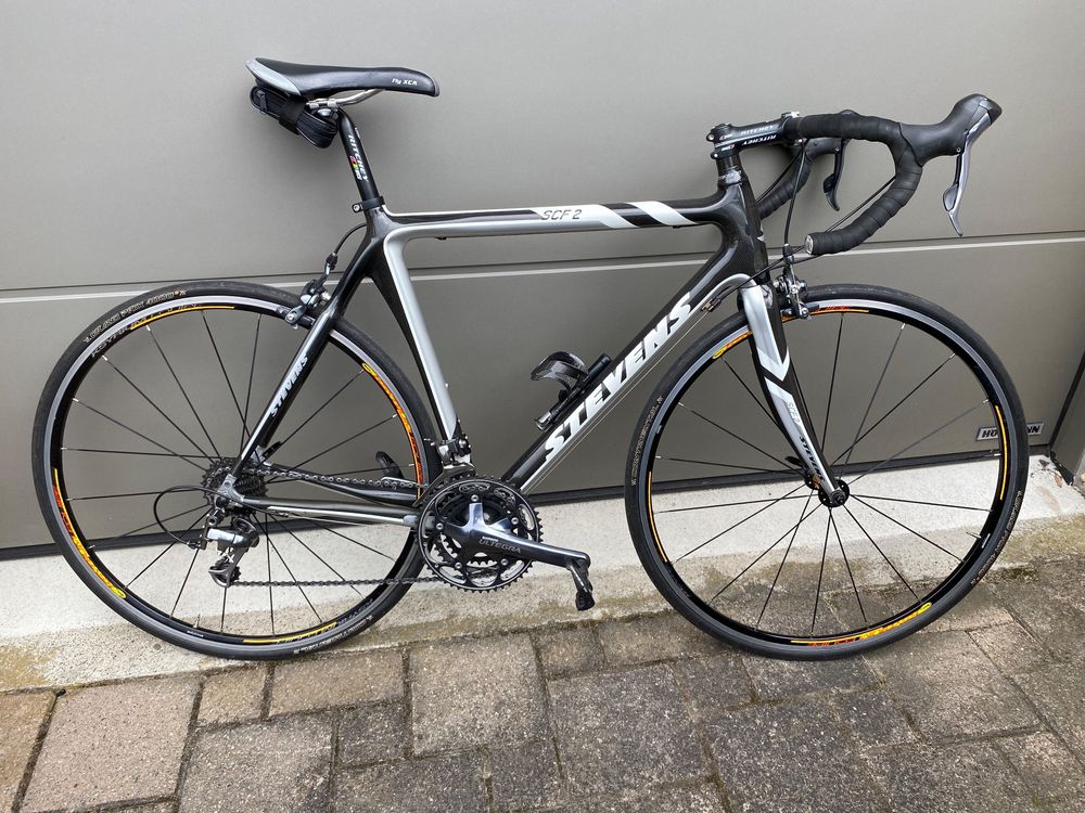 Rennvelo, Rennrad, Stevens Custom Bike SCF 2, Carbon Silver (Gebraucht ...