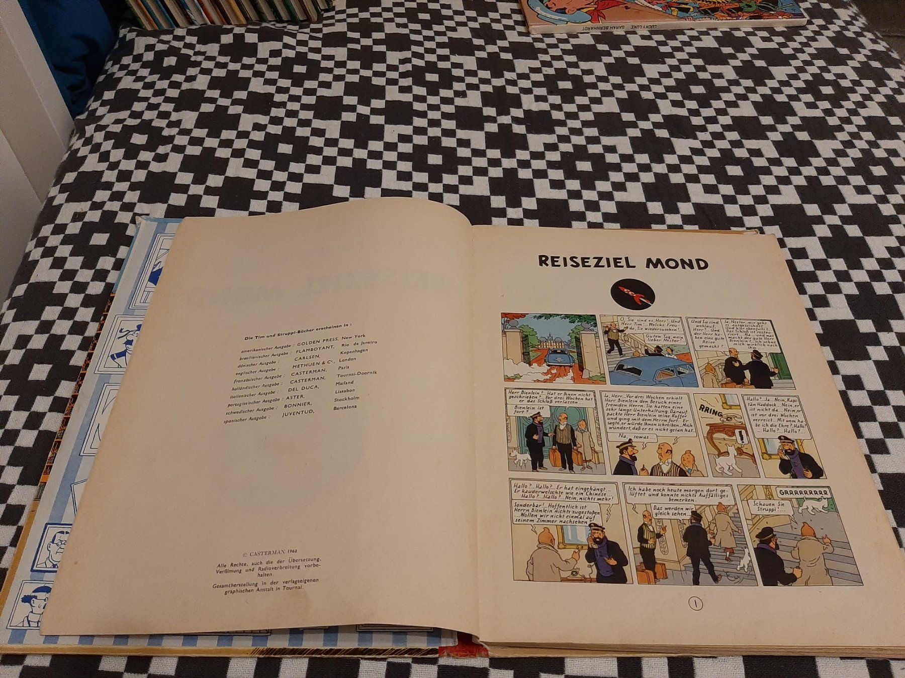 Tim der pfiffige Reporter von HÉRGÉ Reiseziel Mond 1960 (Defekt) in ...