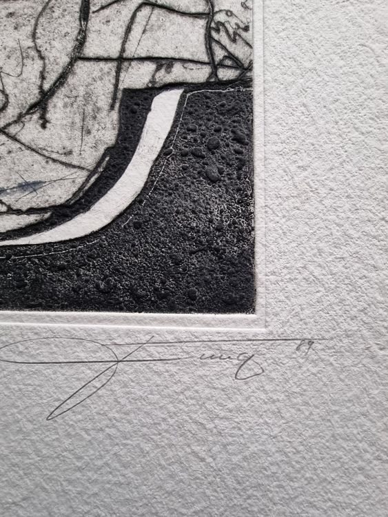 KÜNSTLER ? UNLESERLICH SIGNIERT RADIERUNG AQUATINTA PRÄGE (Gebraucht) in Gersau für CHF 75 – nur ...