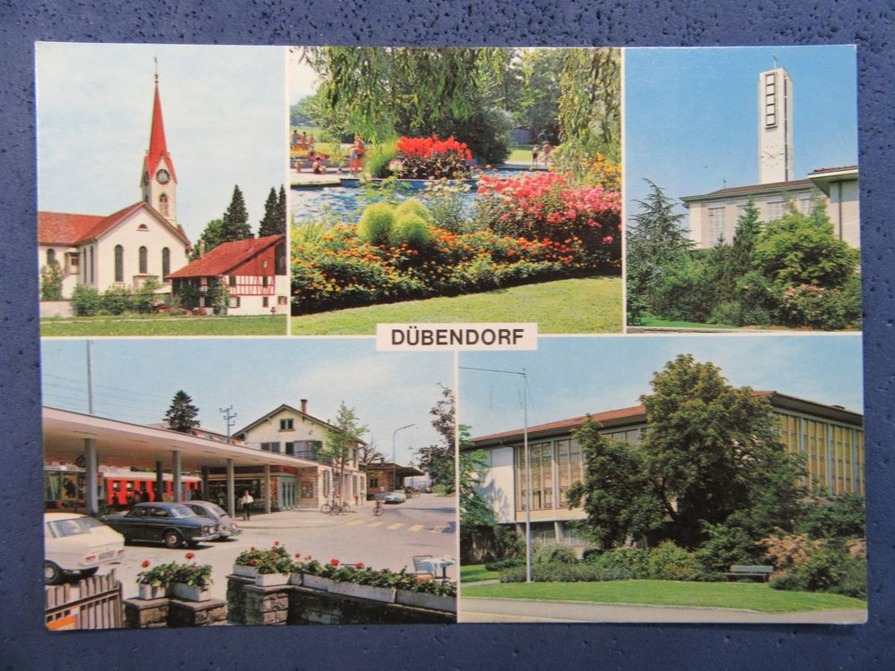 Ak Zh DÜbendorf Bahnhof Kirchen Gemeinde 1970 Kaufen Auf Ricardo