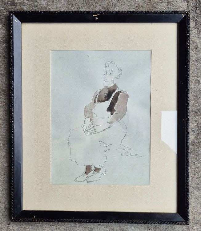 Bleistiftzeichnung Aquarell Hannes Portmann 1927-2007 (Gebraucht) in Neerach für CHF 68 – mit ...