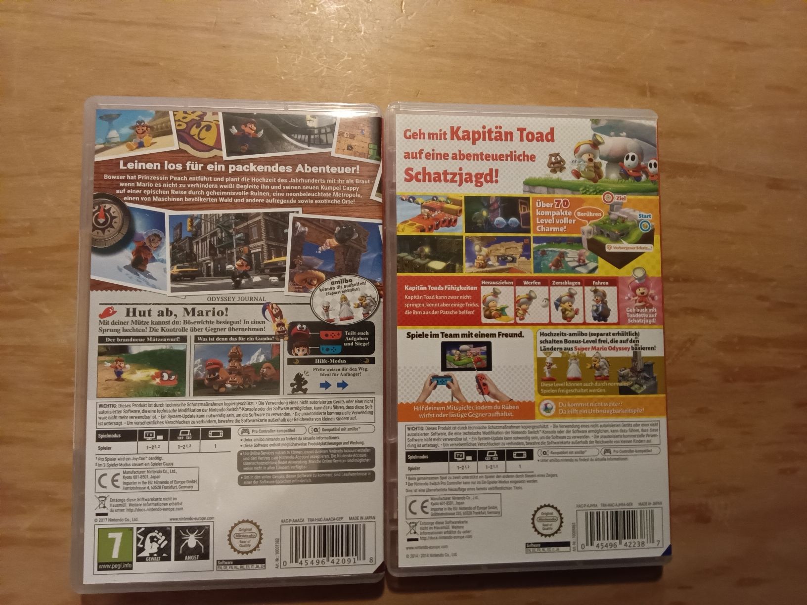 Super Mario Odyssey & Captain Toad für Switch - Top Zustand! (Gebraucht ...