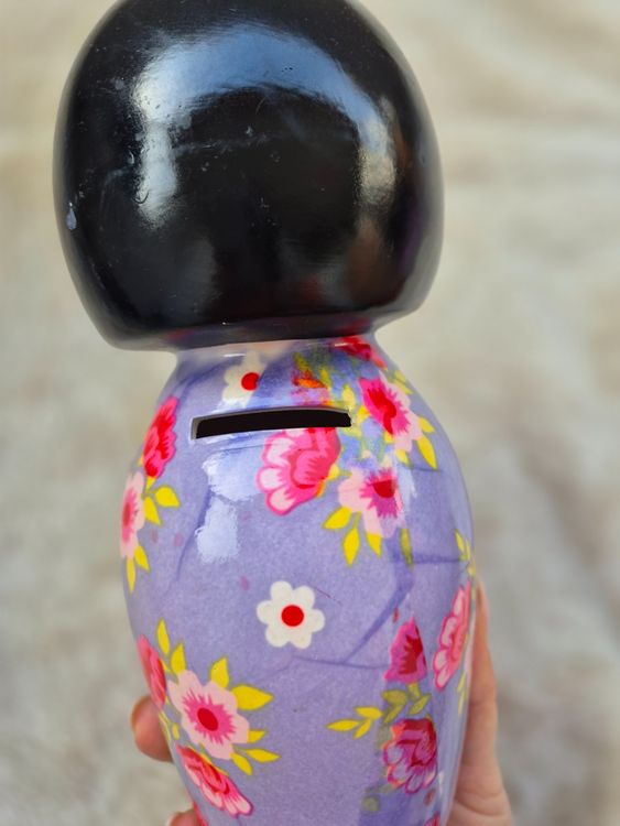 SPARDOSE GROSS FRAU FLORAL DESIGN FIGUR KOKESHI PUPPE JAPAN | Kaufen ...