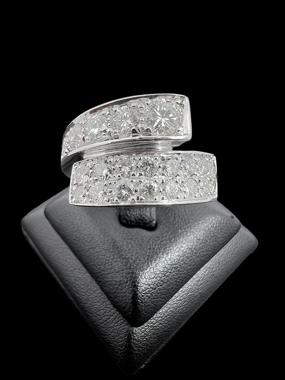 Diamanten 2.67ct Ring 18k Weissgold Grösse 64 *S902 | Kaufen auf Ricardo