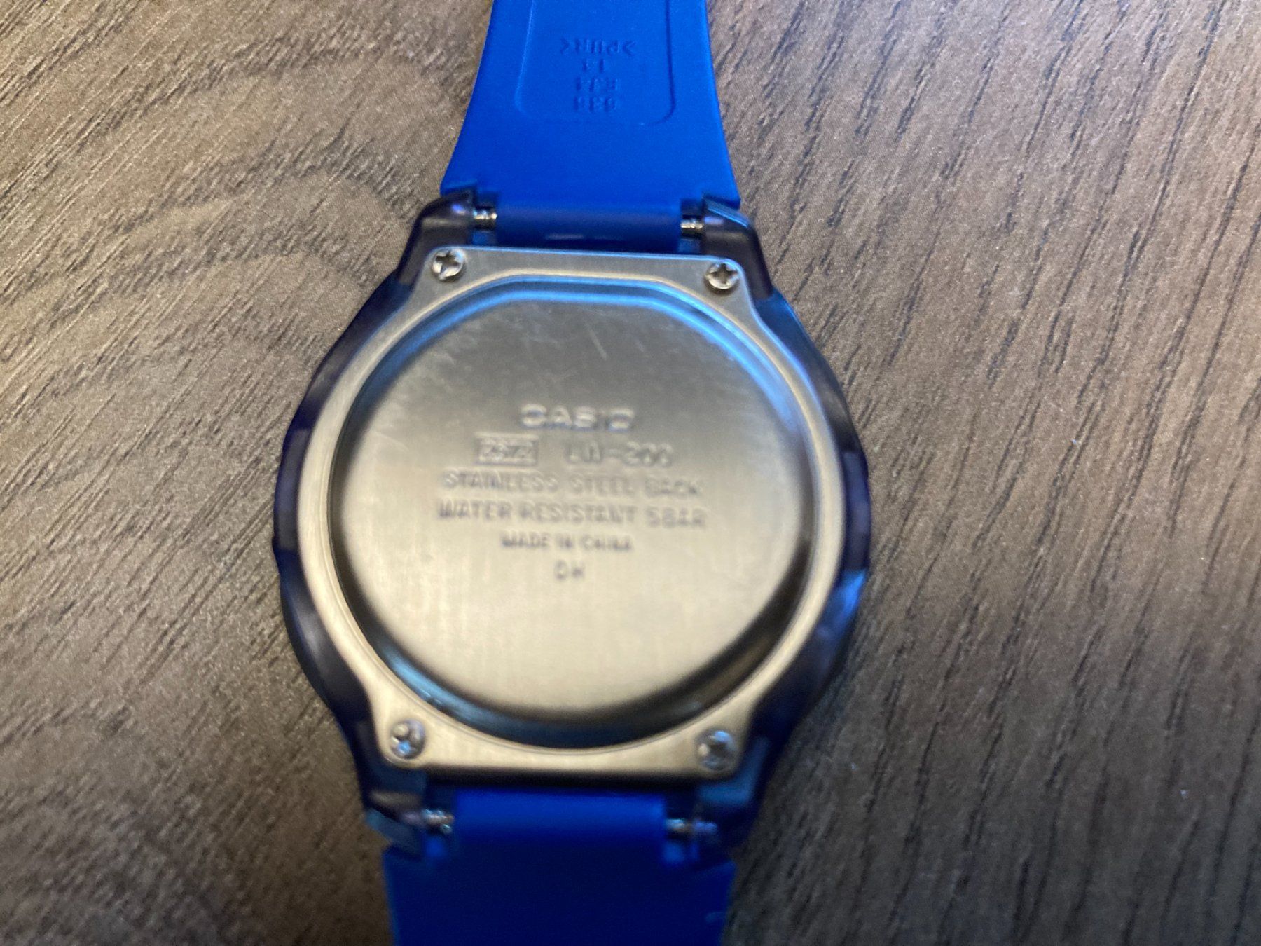 Casio W-300 Digitaluhr – WR50, Illuminator, blau (Gebraucht) in ...
