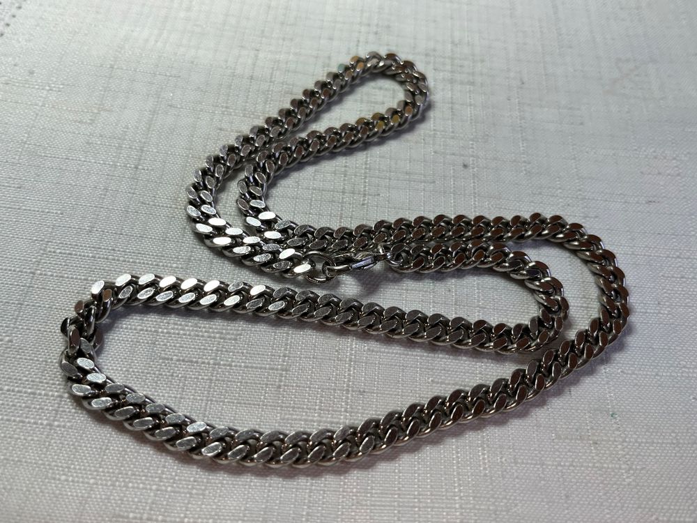 Silber Panzerkette 925 60 cm Lang | Kaufen auf Ricardo