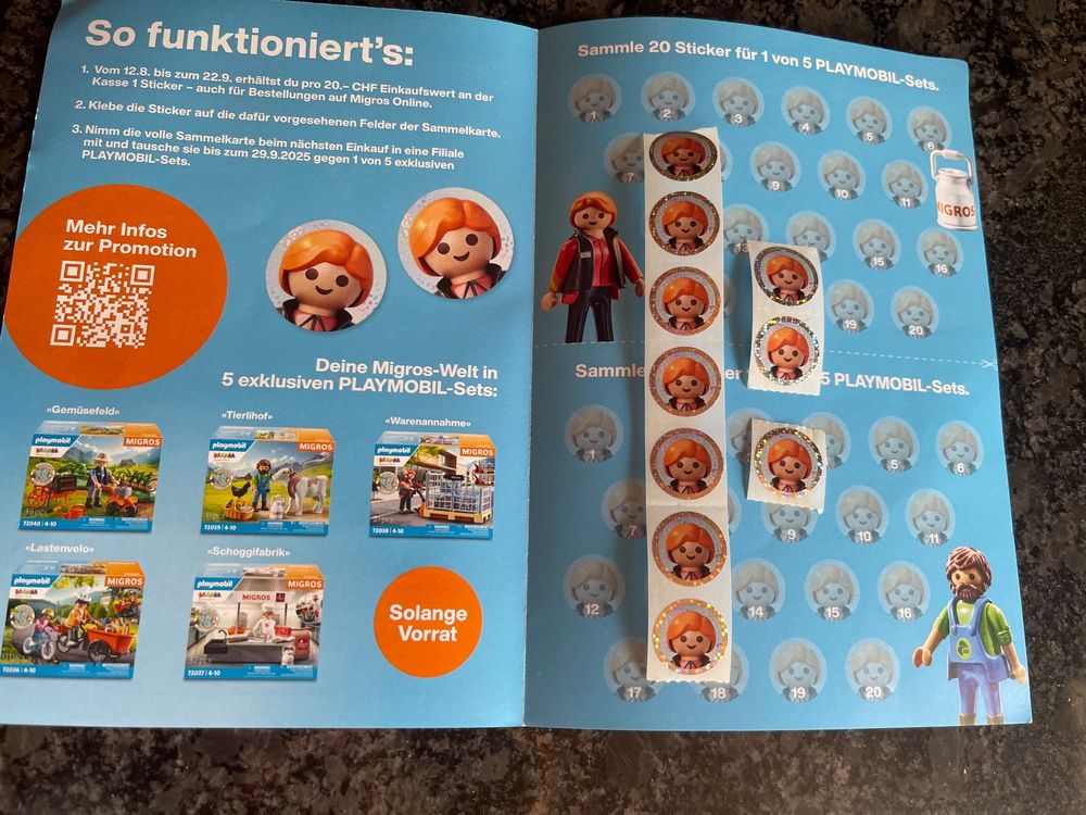 Migros Mania playmobil Sticker (Neu (gemäss Beschreibung)) in ...