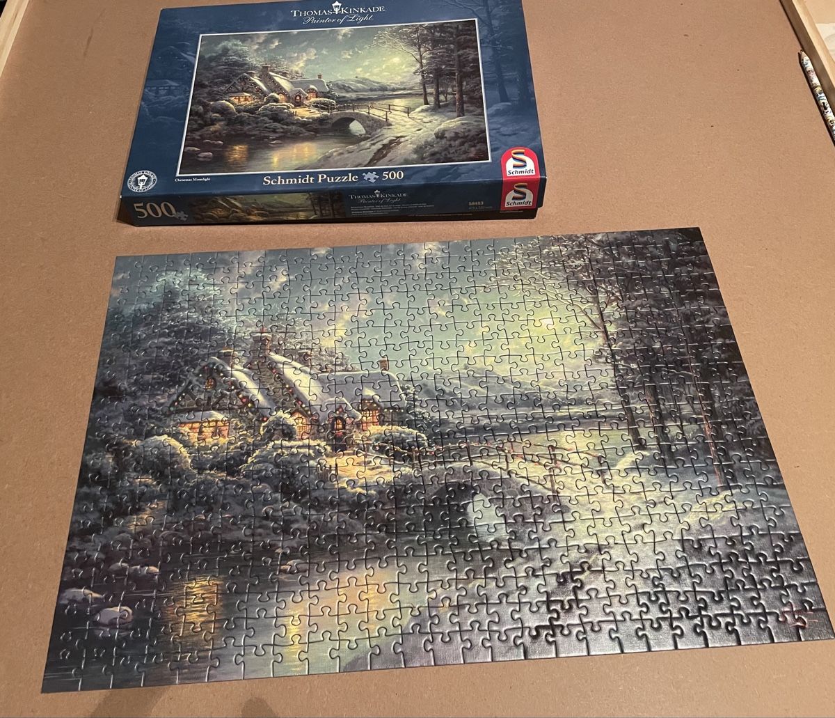 Thomas Kinkade Puzzle, Schmidt Spiele, 500 Teile, Winter (Gebraucht) in ...