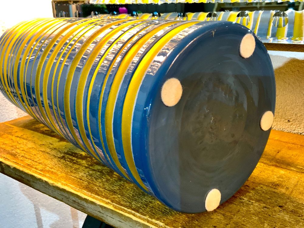 GROSSE VINTAGE VASE STUDIOGLAS BATUTTO TECHNICK, MASSIV (Gebraucht) in ...