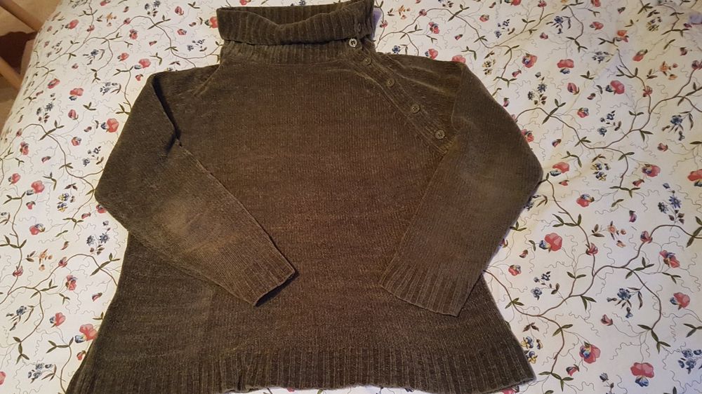 Pull vert olive col roulé taille XL marque Biaggini | Kaufen auf Ricardo