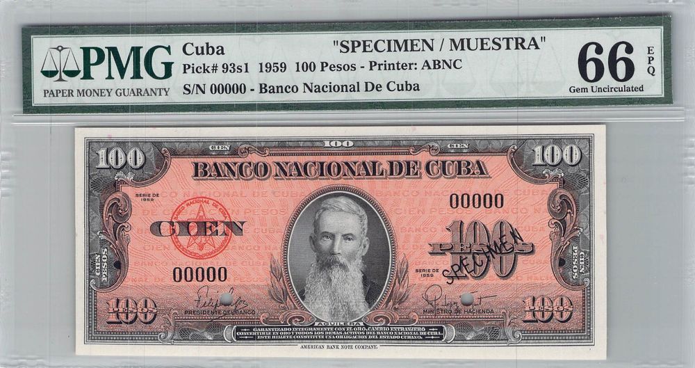 Billet Cuba 100 Pesos 1959 (Gebraucht) in Genève für CHF 500 – mit ...