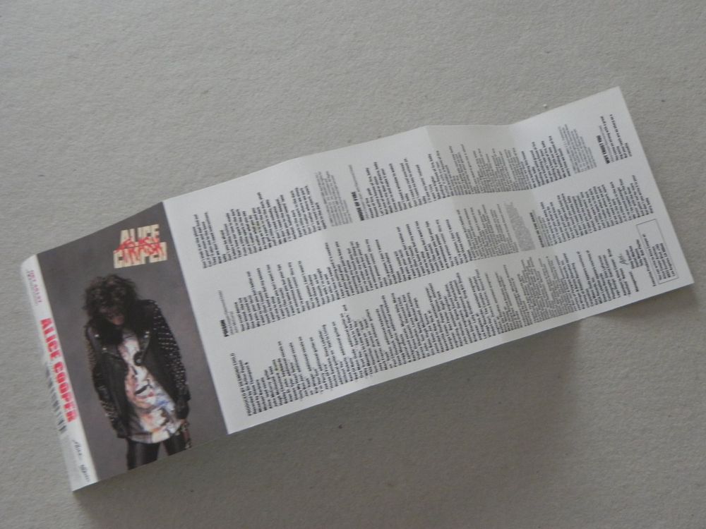 MC USA Hartrock Band Alice Cooper 1989 Trash mit Hit Poison | Kaufen ...