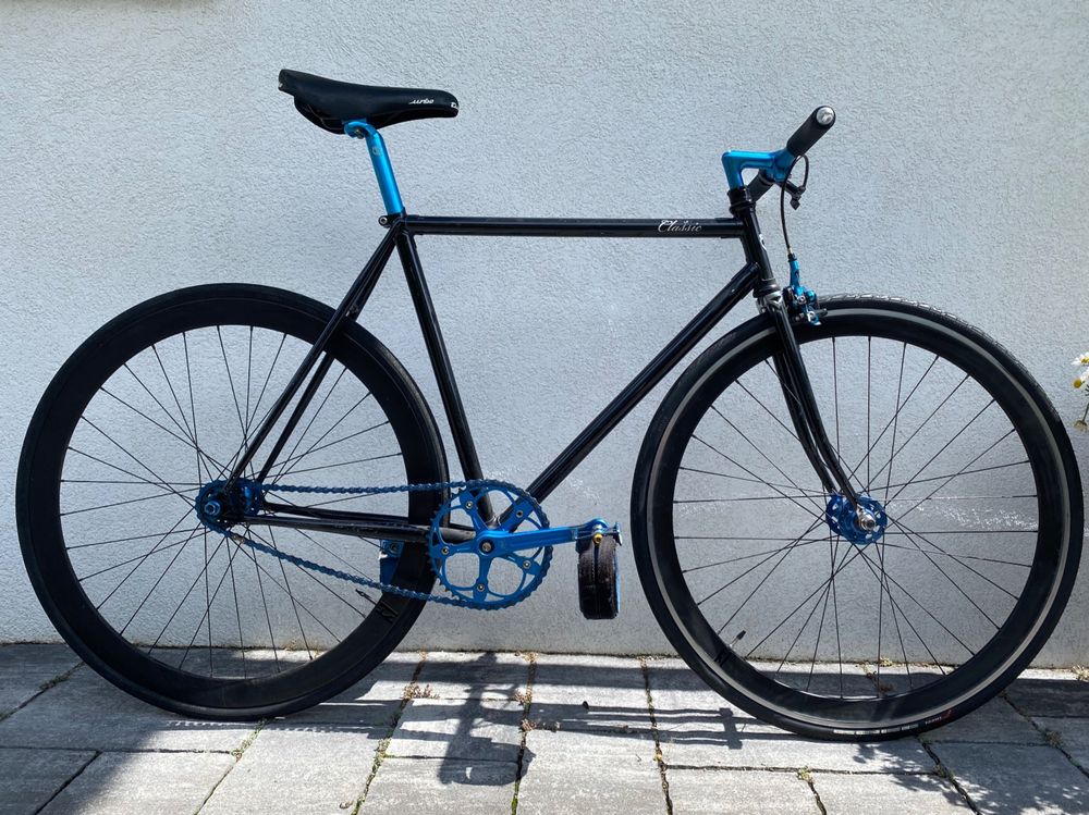 Fixie vintage nera e blu, Brick Lane Bikes (Usato) a Mesocco per CHF ...