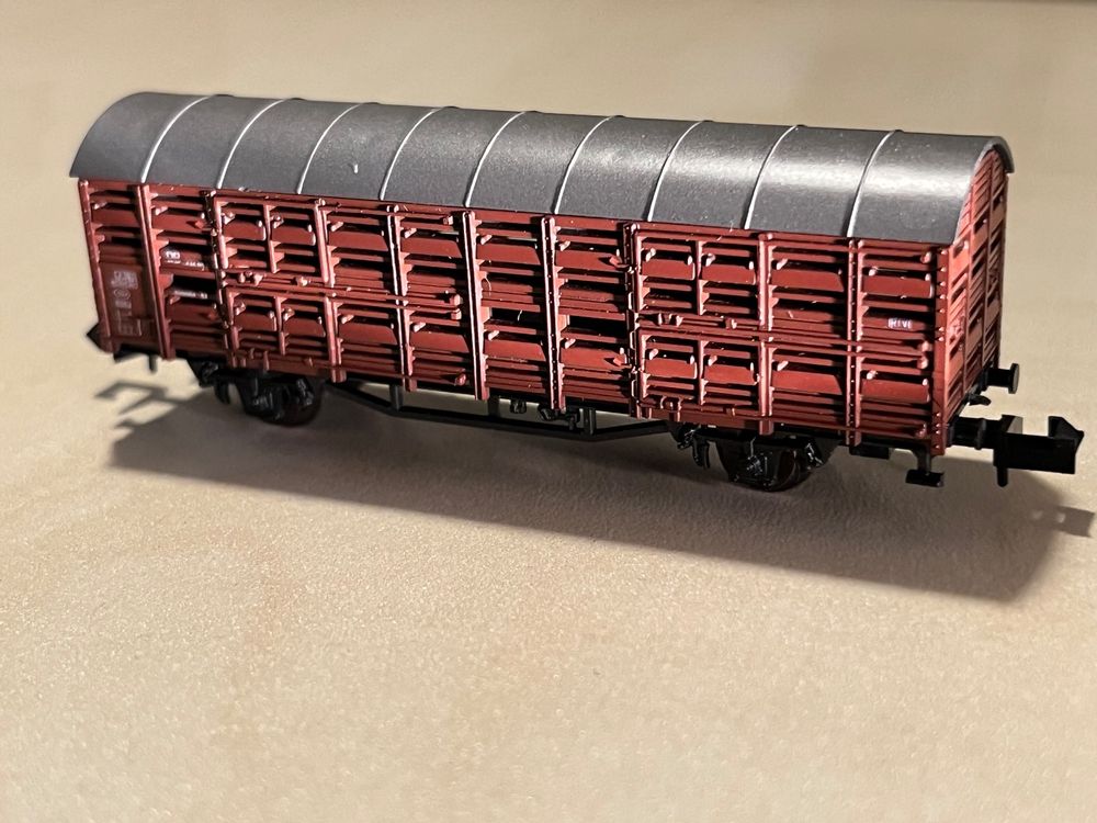 ROCO Spur N: Verschlagwagen Nr. 25051, braun 2-achsig in OVP | Kaufen ...