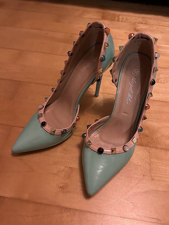 High Heels Türkis/Blau ? Valentino Style ?Sehr Edel (Gebraucht) in ...