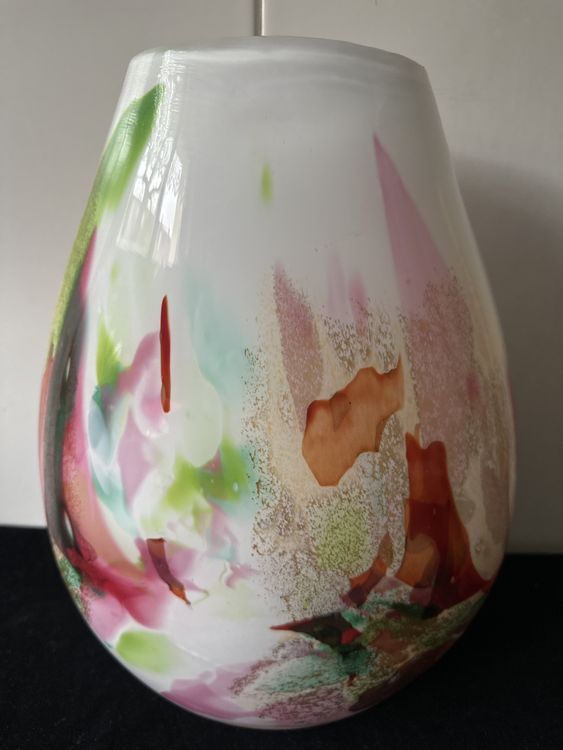 Wunderschöne große Fidrio Holland Vase, Unikat, bunt, 30 cm | Kaufen ...