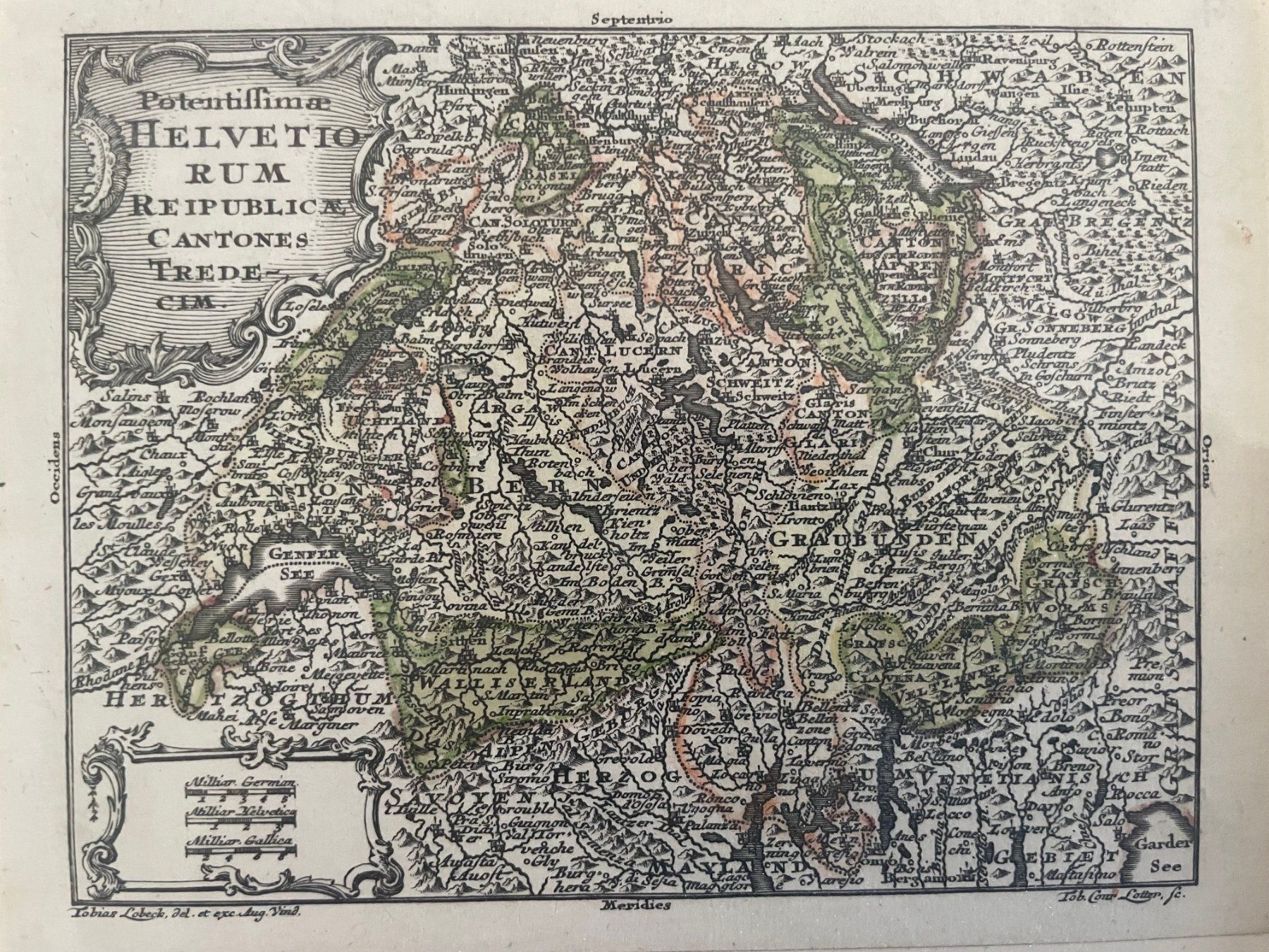 Stich Karte alte Schweiz - (Gebraucht) in Bern für CHF 29 – nur ...