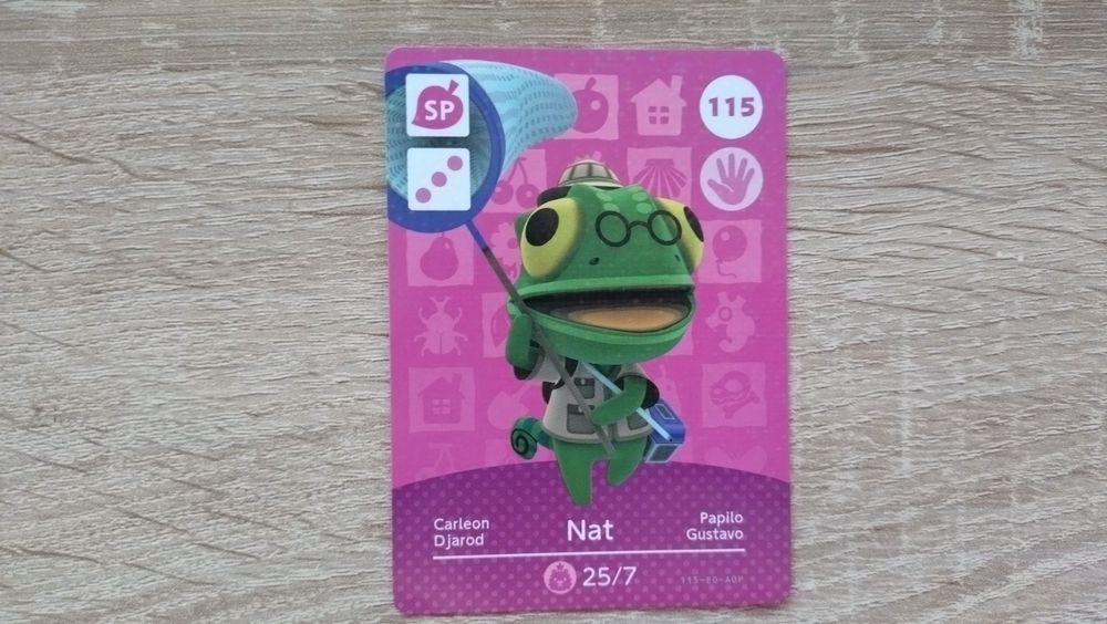 Animal Crossing amiibo Karte, Nat / Carleon, Nr. 115 (Neu (gemäss ...
