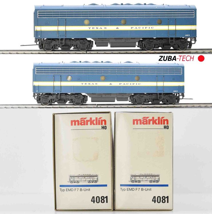 2x Märklin 4081 Diesellok EMD F7 B-Unit T&P H0 mit OVP (Gebraucht) in ...