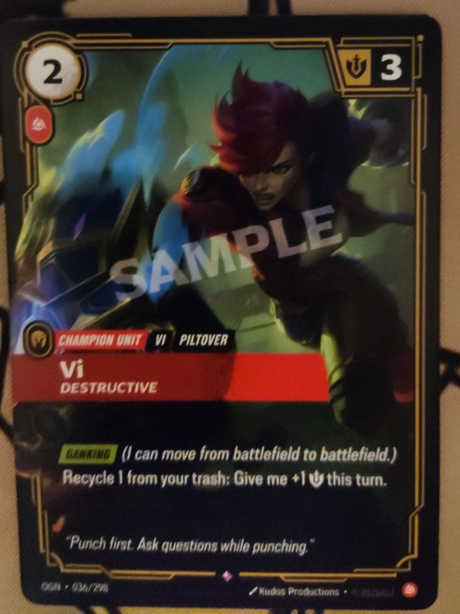 Riftbound - Vi - Exclusive event Sample (Neu (gemäss Beschreibung)) in ...