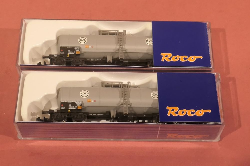 2 Roco Kesselwagen "EVA" der DB, OVP, top (Gebraucht) in Höfen b. Thun ...