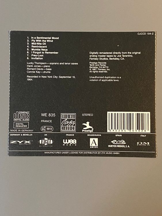 Thompson Lucky - Lucky Strikes (CD) Jazz Post Bop (Gebraucht) in ...