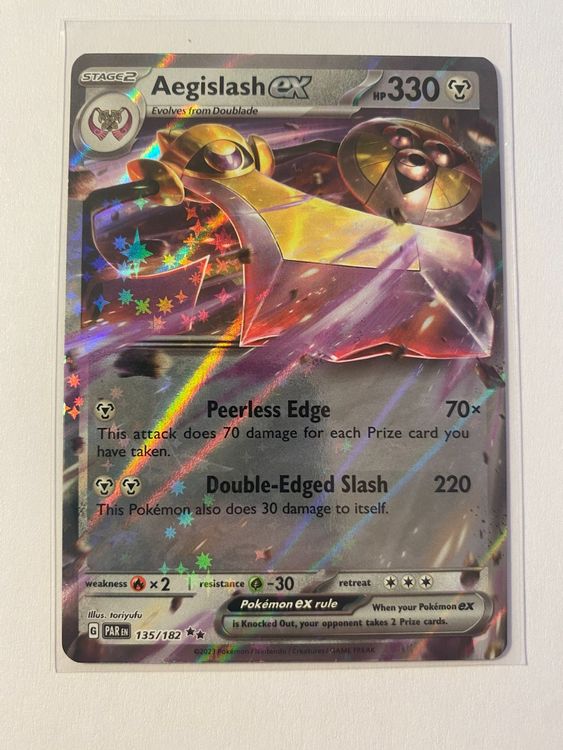Pokemon Aegislash EX 135/182 Paradox Rift EN (Neu (gemäss Beschreibung ...