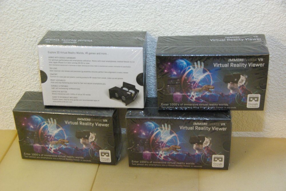 4x VR Virtual Reality 3D-Brille, schwarz (Neu und originalverpackt) in ...