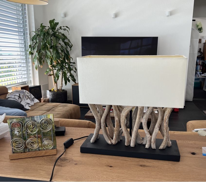 Designer Tischlampe Treibholz (Gebraucht) in Hünenberg für CHF 5 – mit Lieferung auf Ricardo kaufen