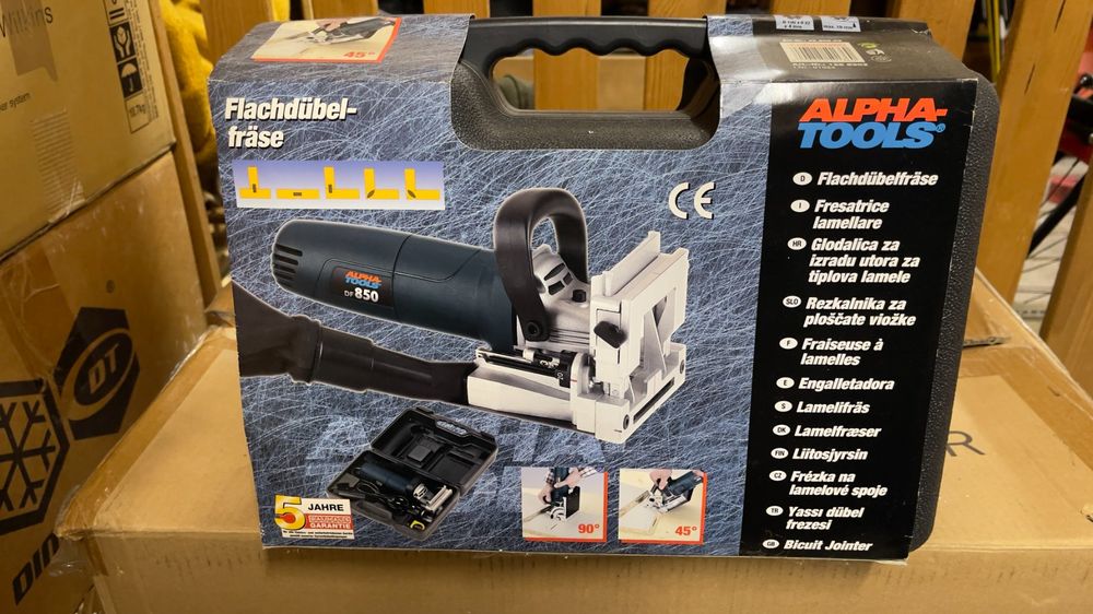 Flachdübelfräse Alpha Tools DF 850 (Neu (gemäss Beschreibung)) in Sursee für CHF 30 – nur ...