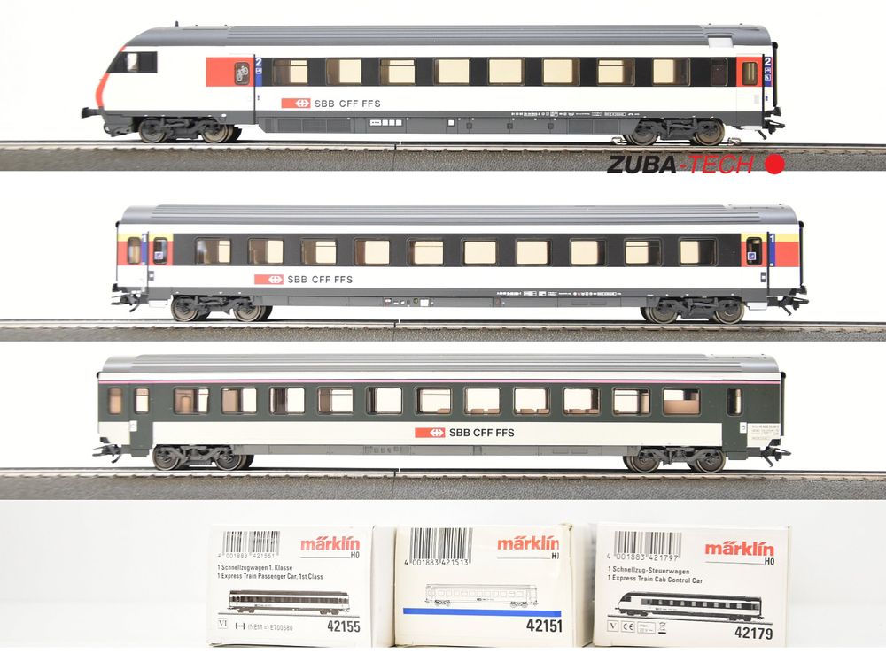 Märklin 3x EW IV Personenwagen der SBB, H0 WS mit OVP | Kaufen auf Ricardo