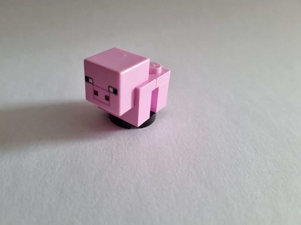 LEGO minepig02 Bright Pink Minecraft Pig (Neu (gemäss Beschreibung)) in ...