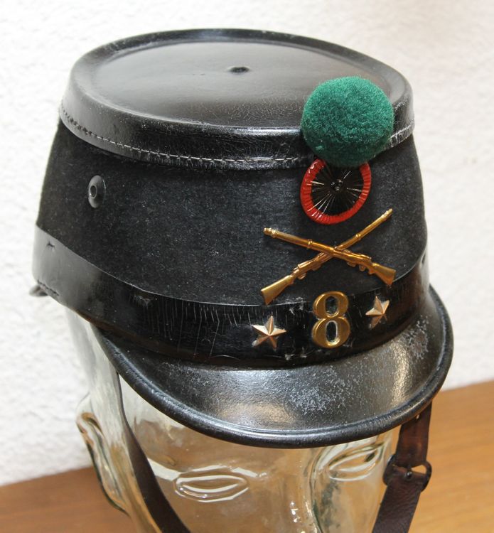 Tschako Ord. 1898, Infanterie, Füs Bat 8, Bern, 1. Kp (Gebraucht) in ...