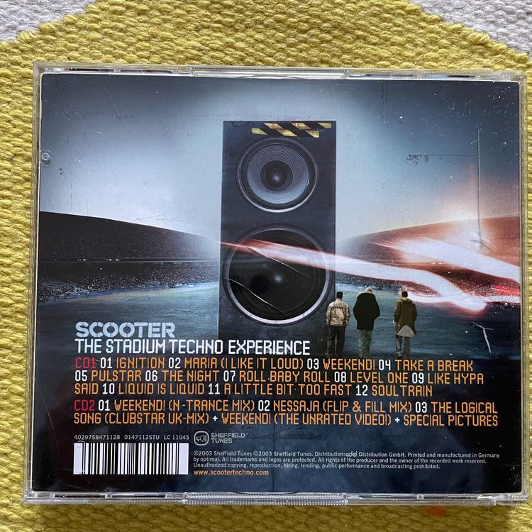 SCOOTER-2CD THE STADIUM TECHNO EXPERIENCE (Gebraucht) in ...