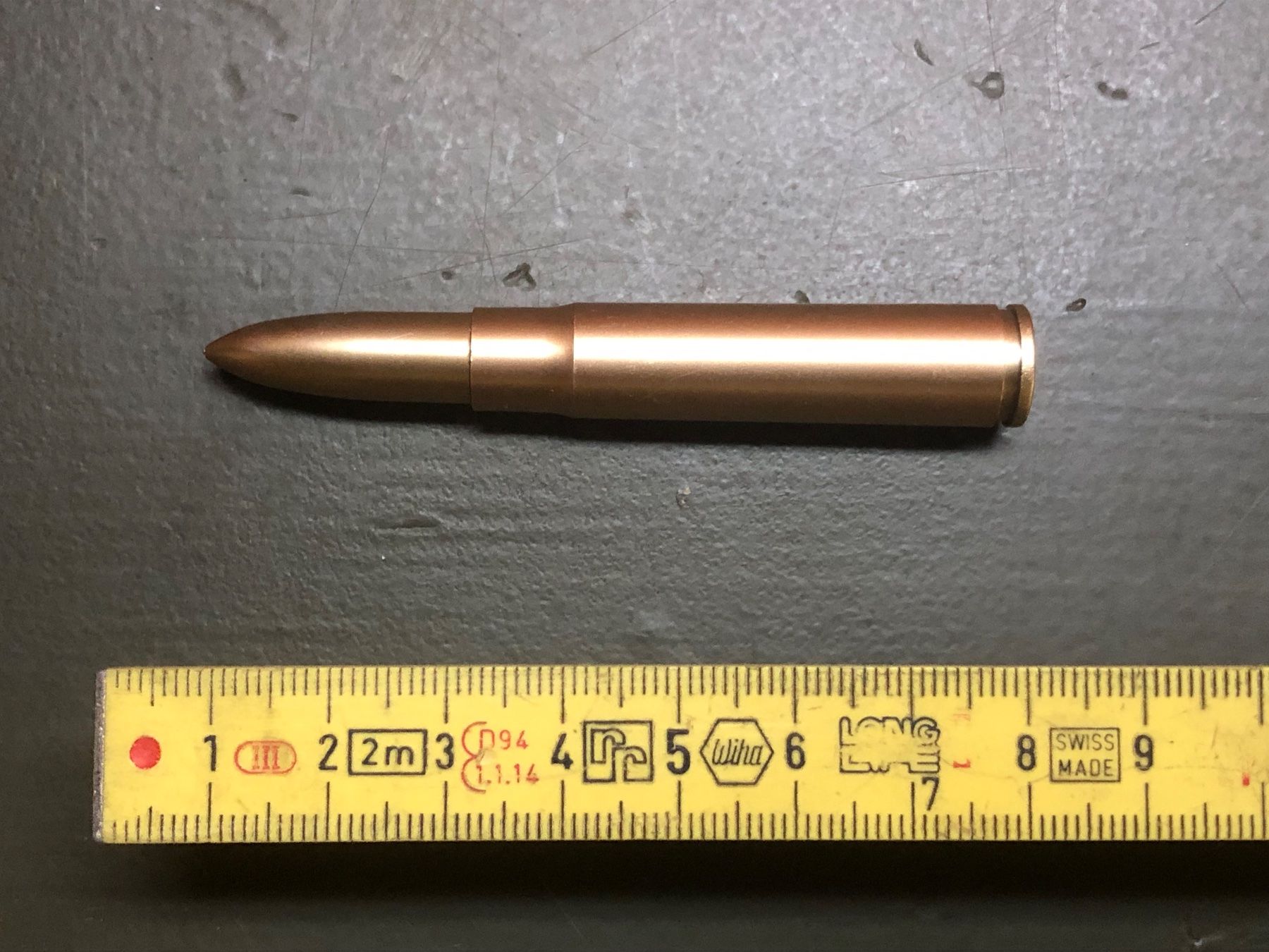 Kugelschreiber in Form Munition Schuss Patrone Waffe Armee (Neu (gemäss ...