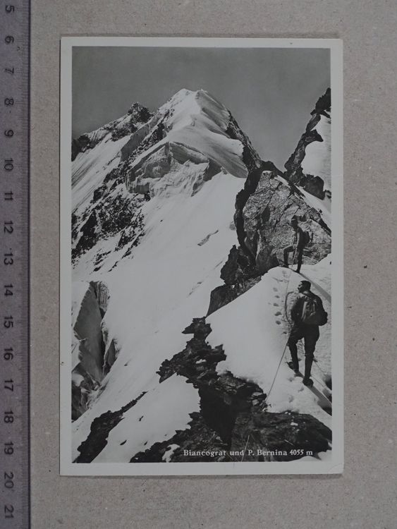 Biancograt und Piz Bernina, belebt, Wanderer, Bergsteiger (Gebraucht) in Lenzburg für CHF 4 ...