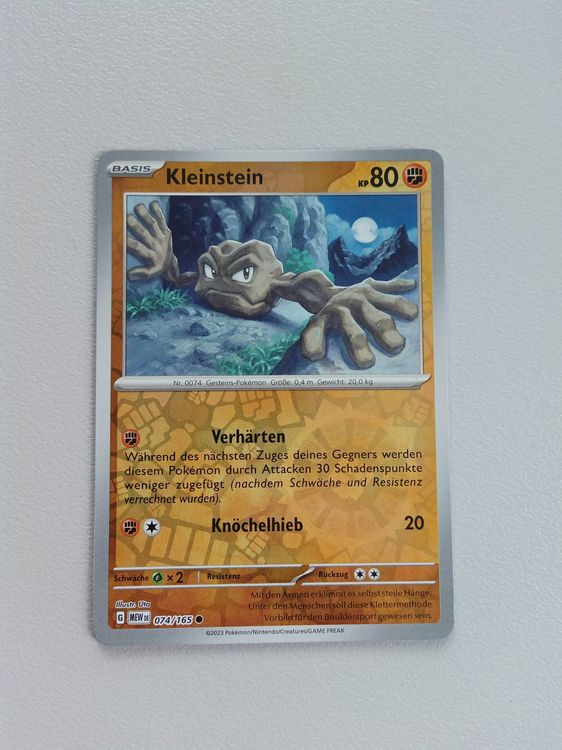 Kleinstein DEUTSCH REVERSE HOLO - Pokemon 151 Mew | Kaufen auf Ricardo