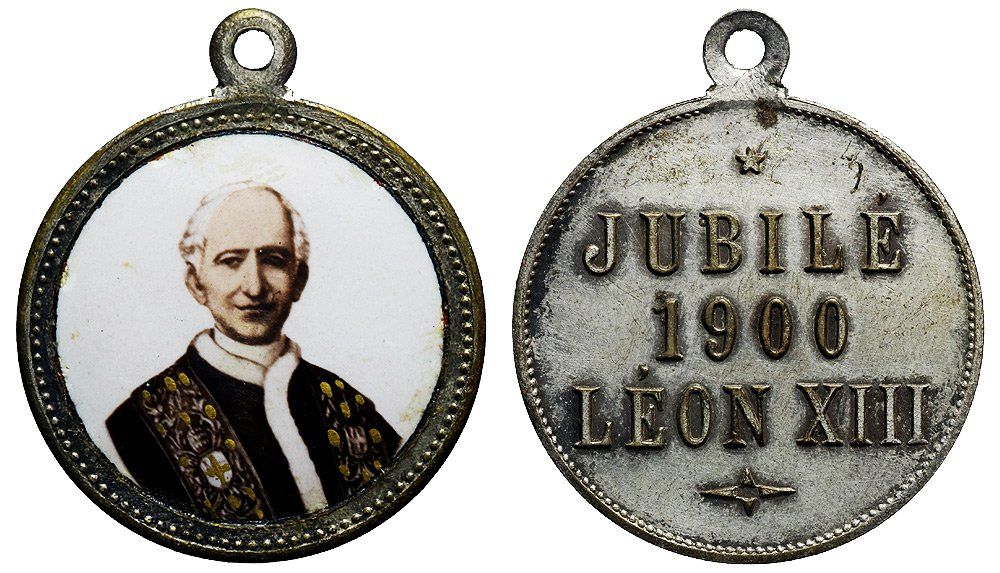 Rom, Leo XIII., Medaille (1900), Holy Year (Gebraucht) in Chiasso für ...