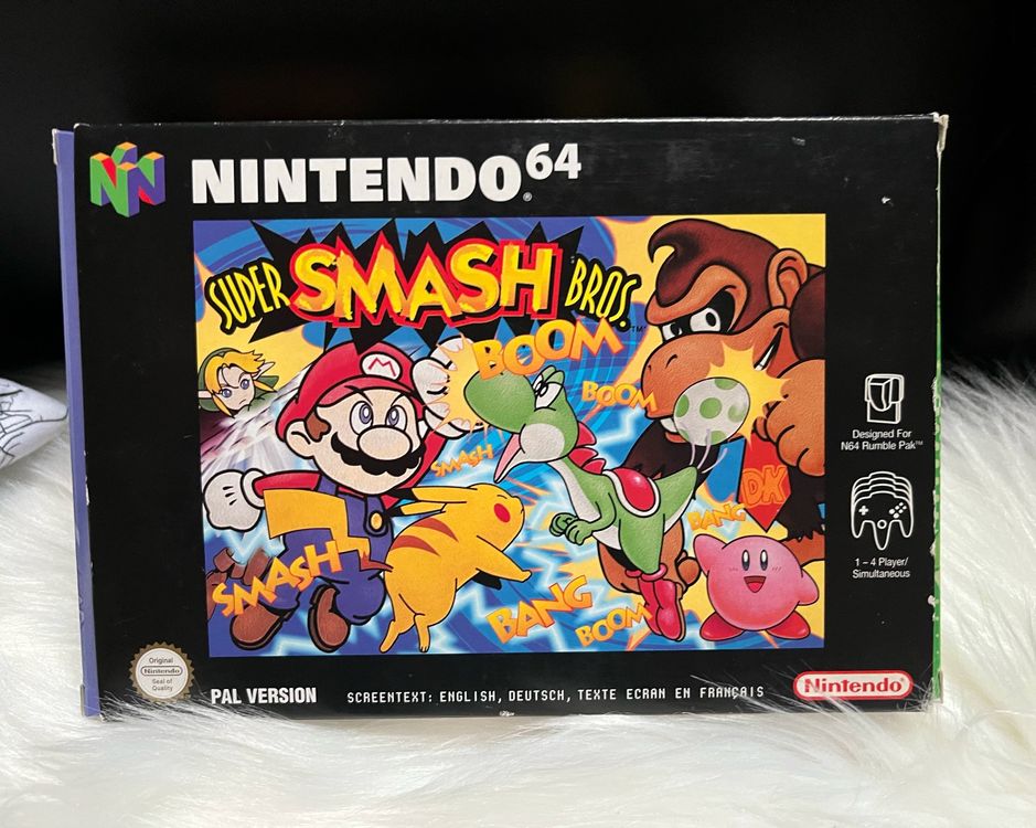 N64 Super Smash Bros. inkl. Box! | Kaufen auf Ricardo