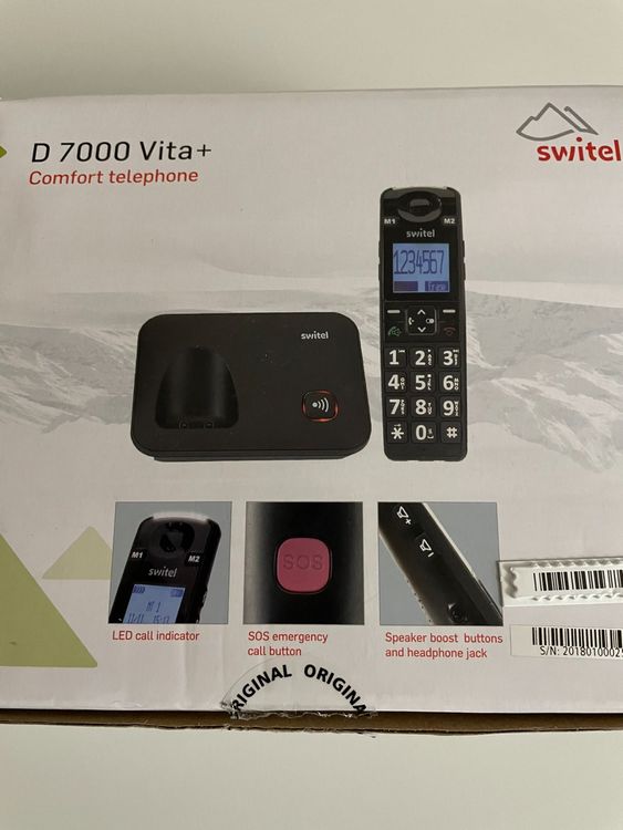 Senioren-Telefon mit SOS Knopf & extra grossen Tasten SWITEL | Kaufen auf Ricardo