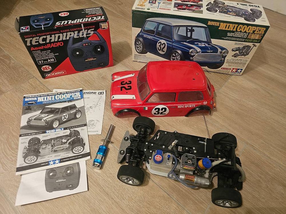 RC TAMIYA MINI COOPER RARE VINTAGE GLOW ENGINE RACING CAR (Gebraucht ...