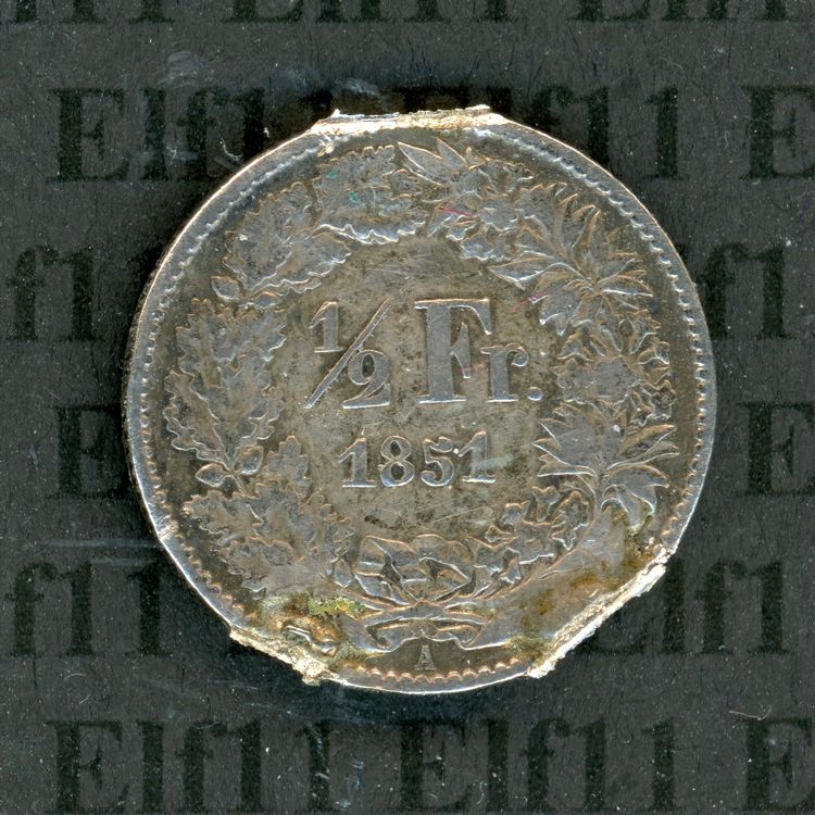 CHF___0.50 1851 -vz defekt 50 Rappen | Kaufen auf Ricardo