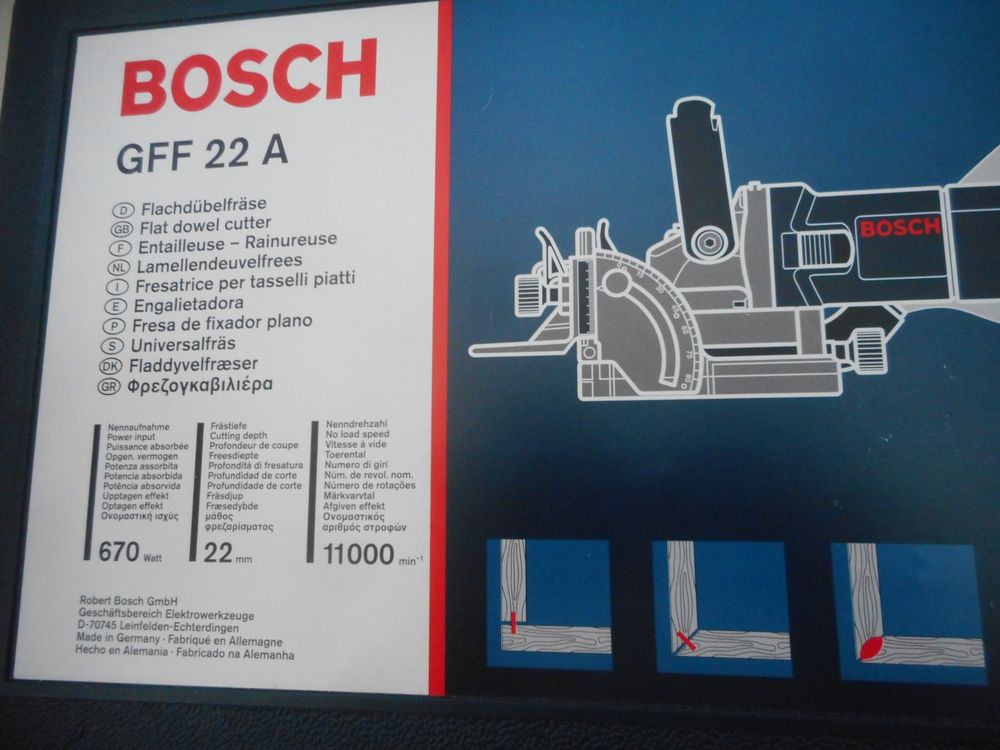 Flachdübelfräse Bosch GFF 22A (Gebraucht) in Zollikofen für CHF 120 ...